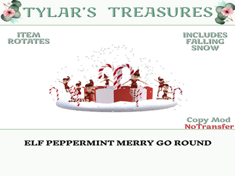 Second Life Marketplace - .:TT:. ELF PEPPERMINT MERRY GO ROUND ADD ME